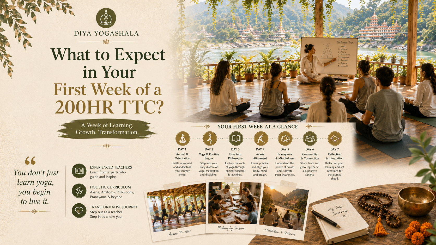 What to Expect in Your First Week of a 200HR TTC? → Diya Yogashala